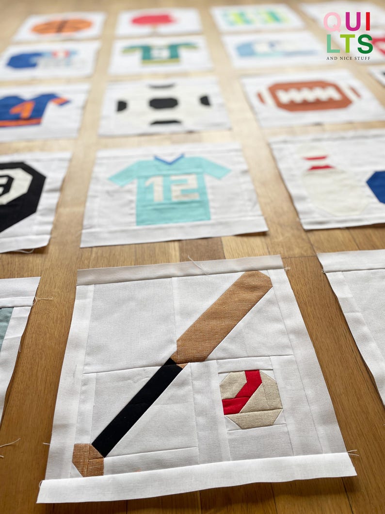 PDF Quilt Block Pattern – Football – Sport Quilt - Etsy