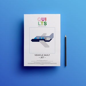 NEW! PDF Quilt Block Pattern – Jet – Vehicle Quilt - Etsy