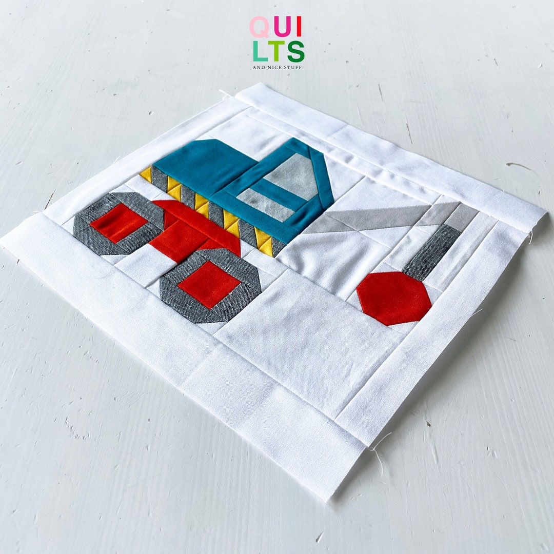 PDF Quilt Block Pattern – Wrecking Ball Truck – Vehicle Quilt - Etsy