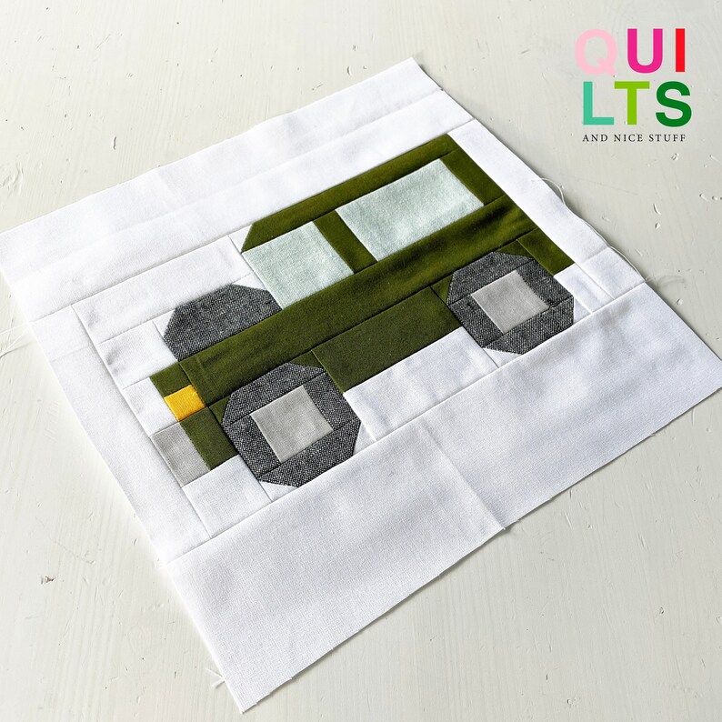 PDF Quilt Block Pattern Off-road Car Vehicle Quilt - Etsy