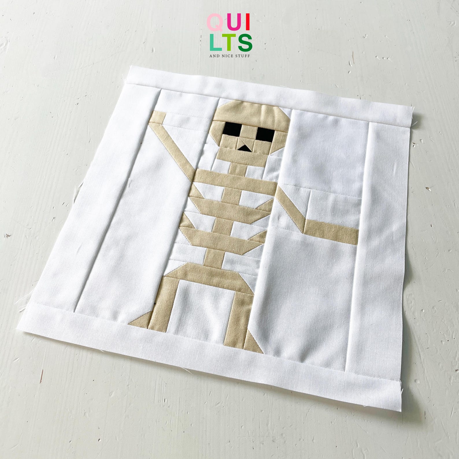 PDF Quilt Block Pattern – Skeleton – Halloween Quilt - Etsy
