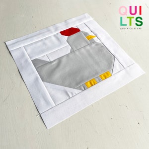PDF Quilt Block Pattern Hen Animal Quilt - Etsy