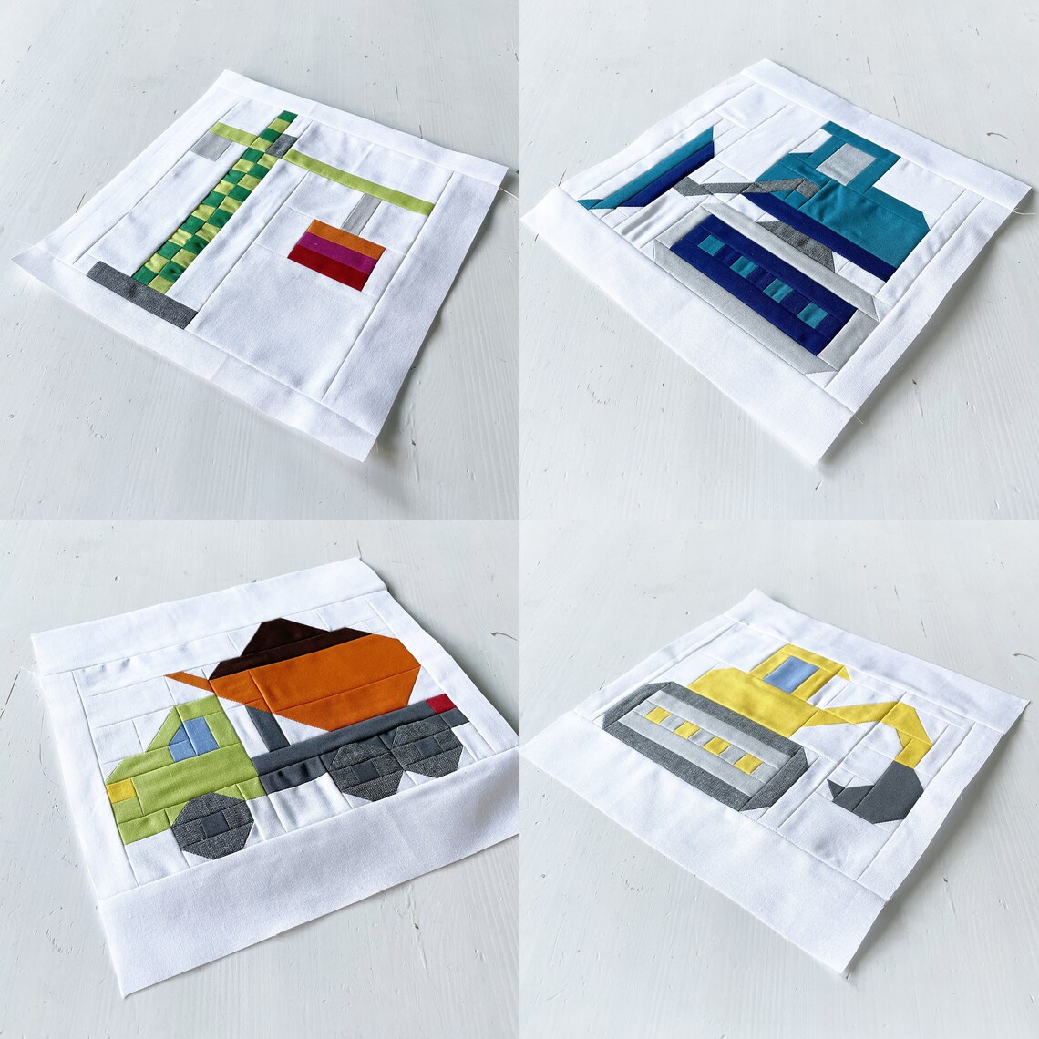 15 Construction Edition Vehicle Quilt Block Pattern Bundle - Etsy