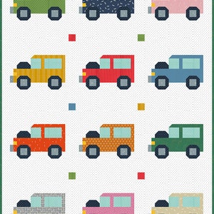 PDF Quilt Block Pattern – Off-road Car – Vehicle Quilt - Etsy