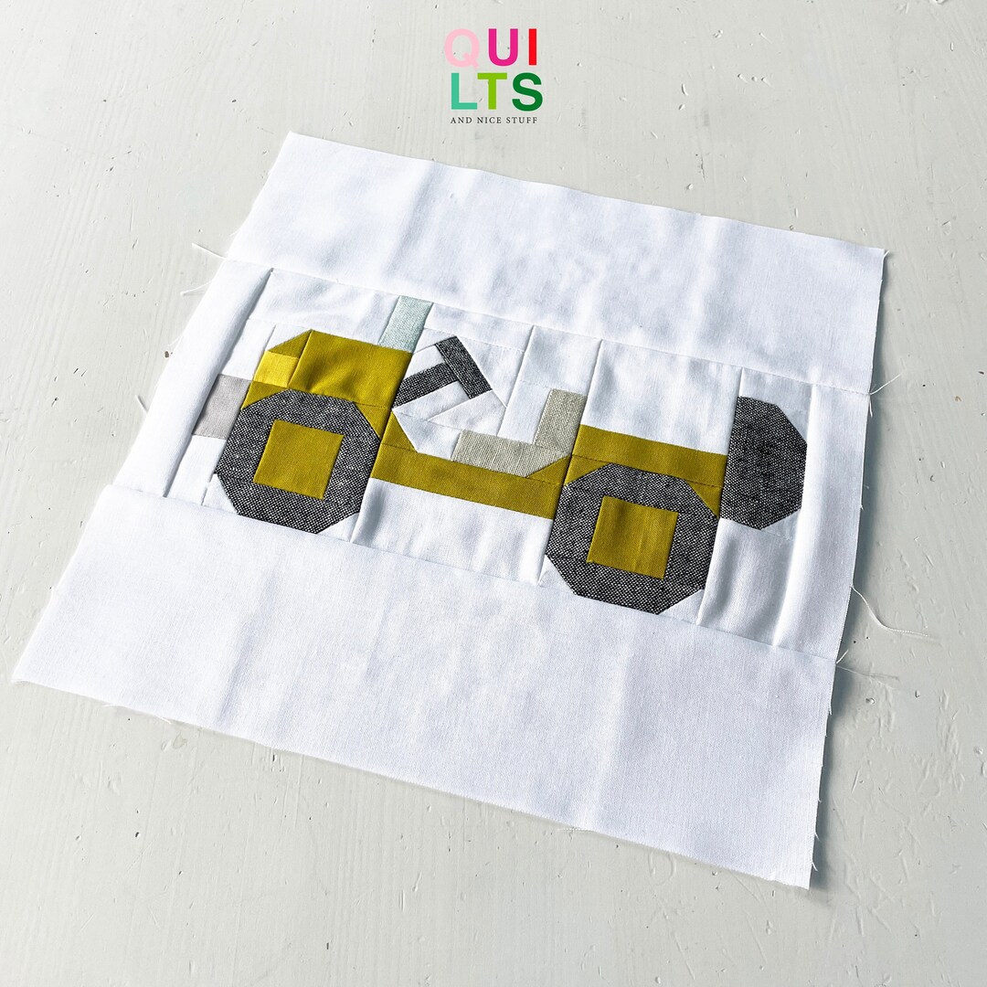 PDF Quilt Block Pattern – Vehicle Quilt – Classic Car 16 - Etsy