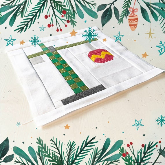 PDF Quilt Block Pattern Crane Christmas Edition Vehicle - Etsy