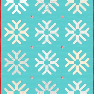 PDF Quilt Block Pattern – Snowflake 2 – Christmas Quilt – Christmas ...