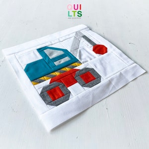 PDF Quilt Block Pattern – Wrecking Ball Truck – Vehicle Quilt - Etsy