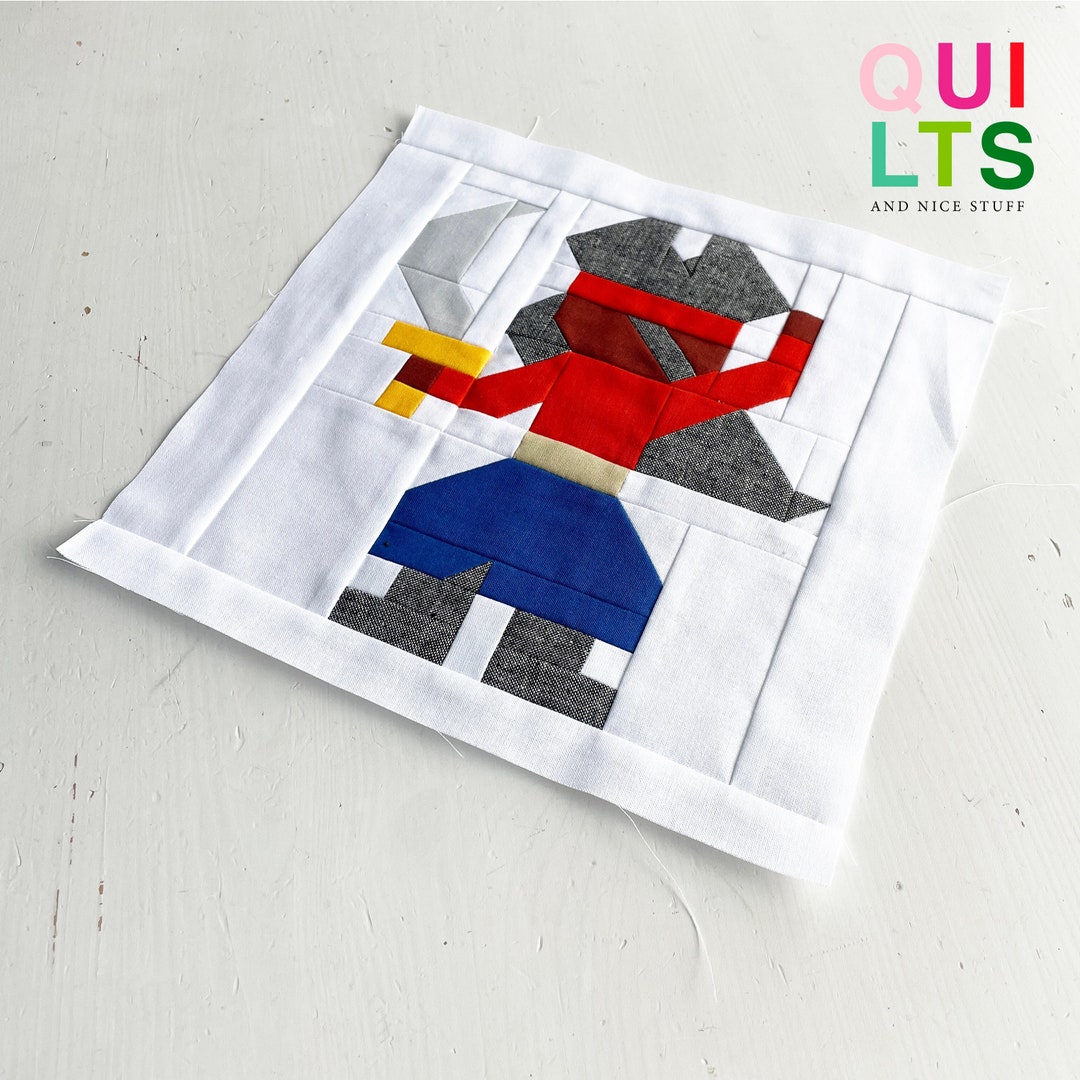 PDF Quilt Block Pattern Captain Girl Pirate Quilt - Etsy
