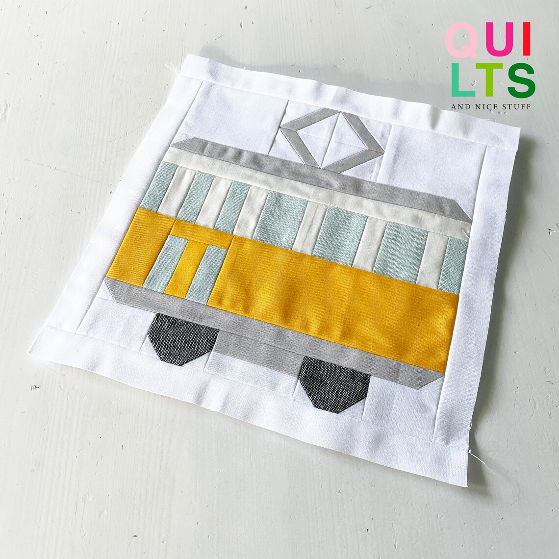 PDF Quilt Block Pattern Tramway Vehicle Quilt - Etsy