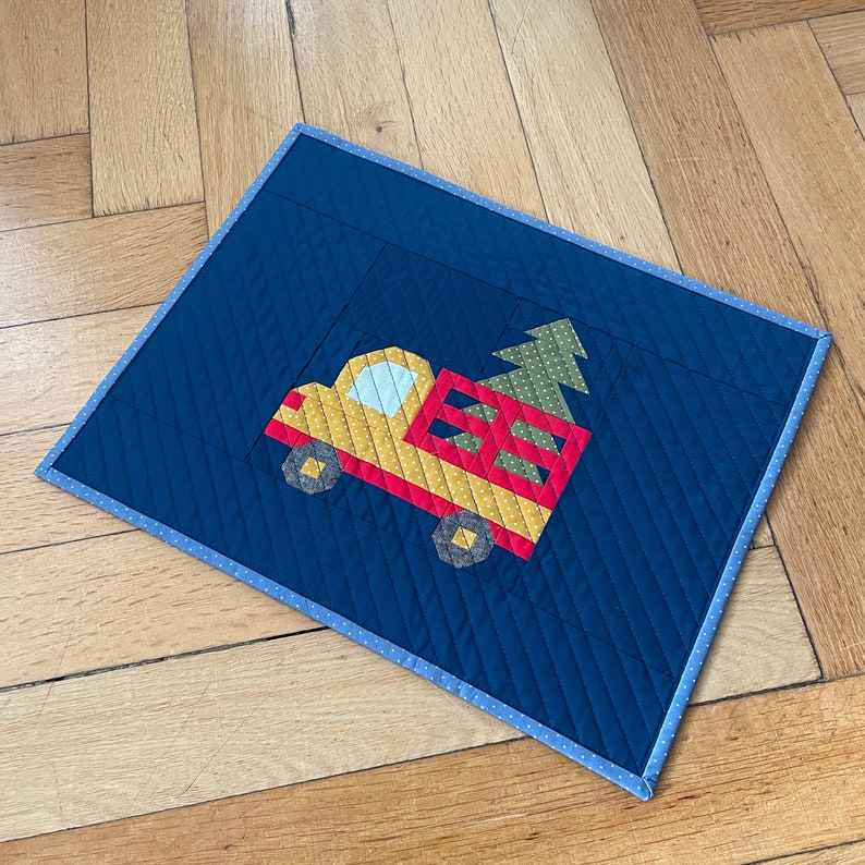 PDF Quilt Block Pattern Hay Wagon Christmas Edition - Etsy