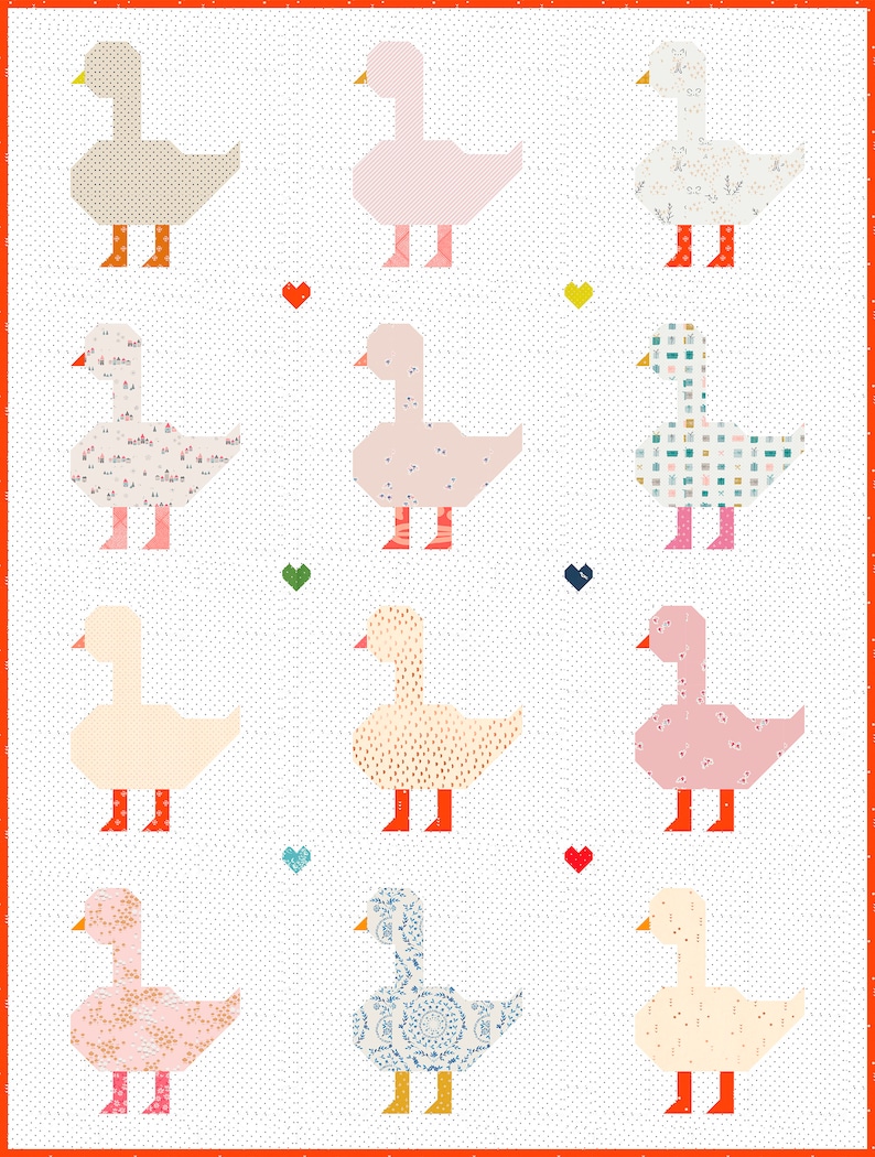 PDF Quilt Block Pattern – Goose – Animal Quilt - Etsy