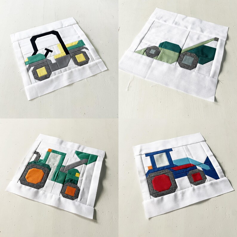 20 Farmland Vehicle Quilt Block Pattern Bundle - Etsy