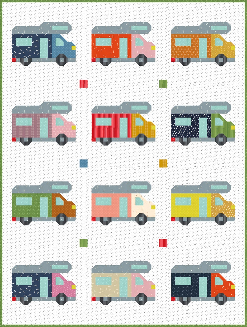 PDF Quilt Block Pattern – Camper – Vehicle Quilt - Etsy