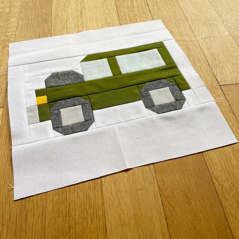 PDF Quilt Block Pattern Off-road Car Vehicle Quilt - Etsy