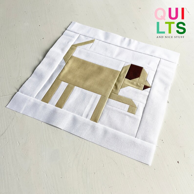 PDF Quilt Block Pattern Dog Animal Quilt - Etsy