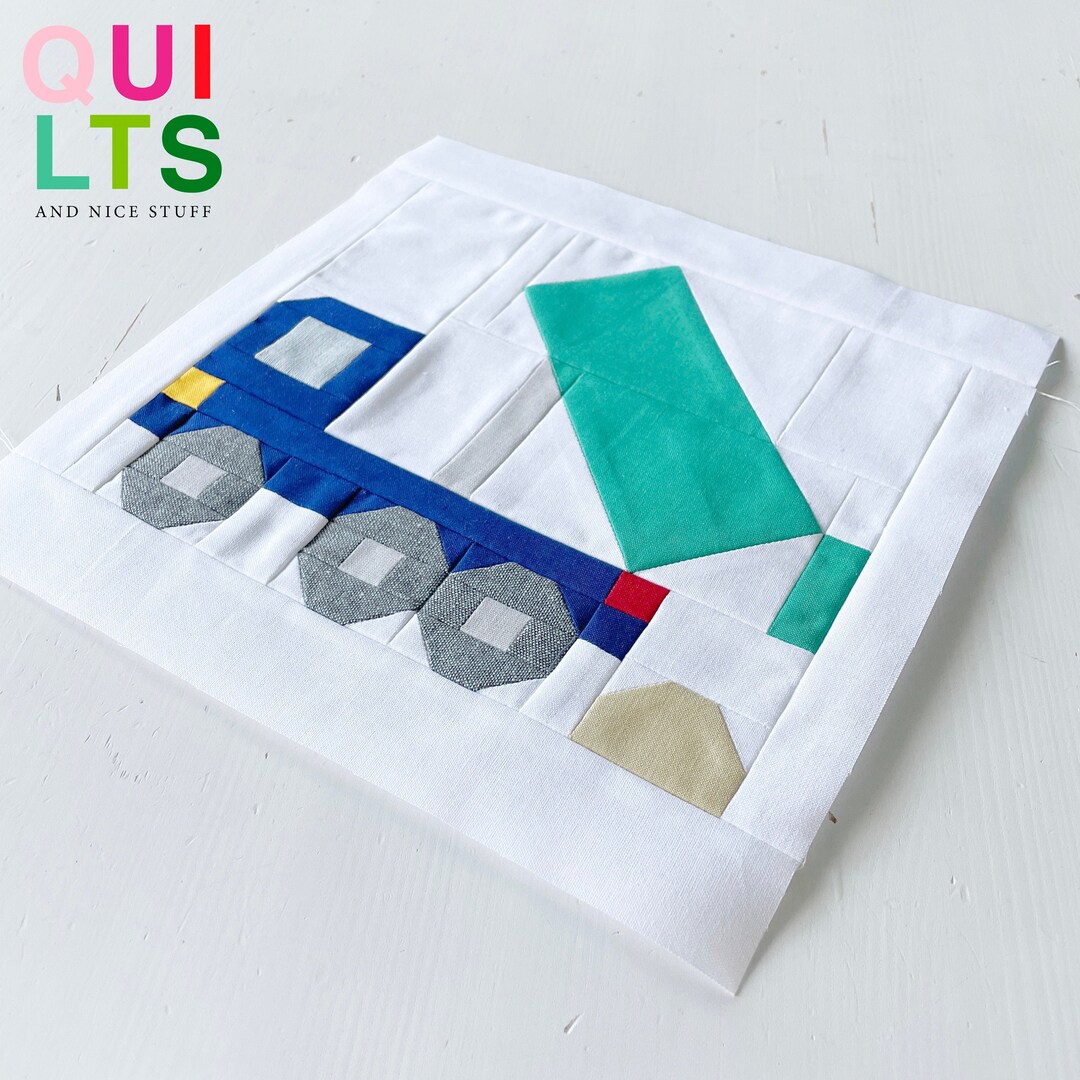 PDF Quilt Block Pattern Tipper Truck Vehicle Quilt - Etsy