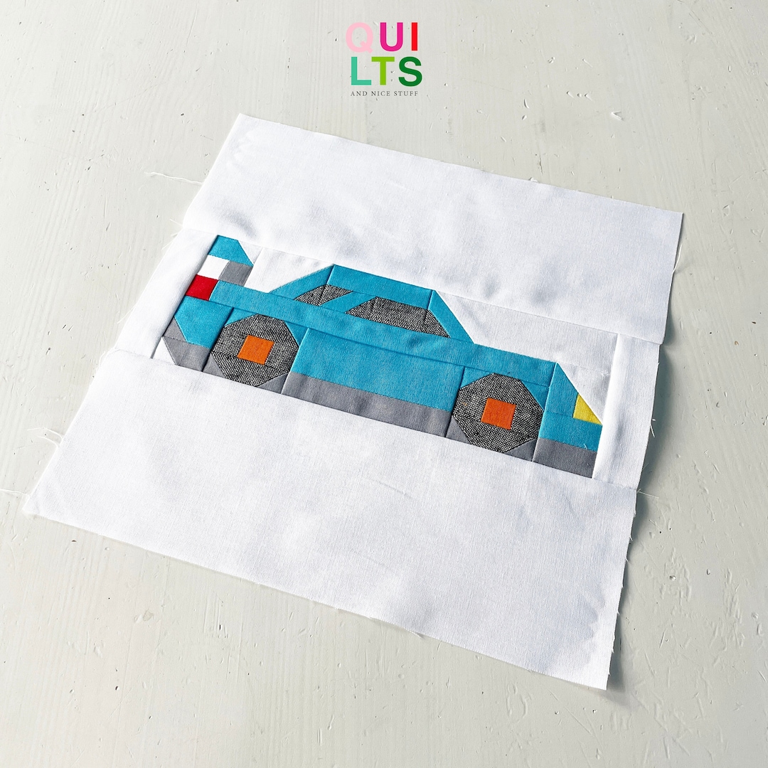 PDF Quilt Block Pattern – Vehicle Quilt – Classic Car 32 - Etsy