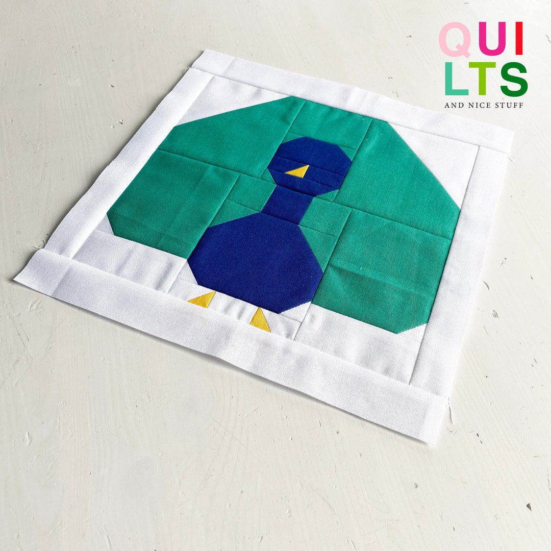 PDF Quilt Block Pattern Peacock 1 Animal Quilt - Etsy