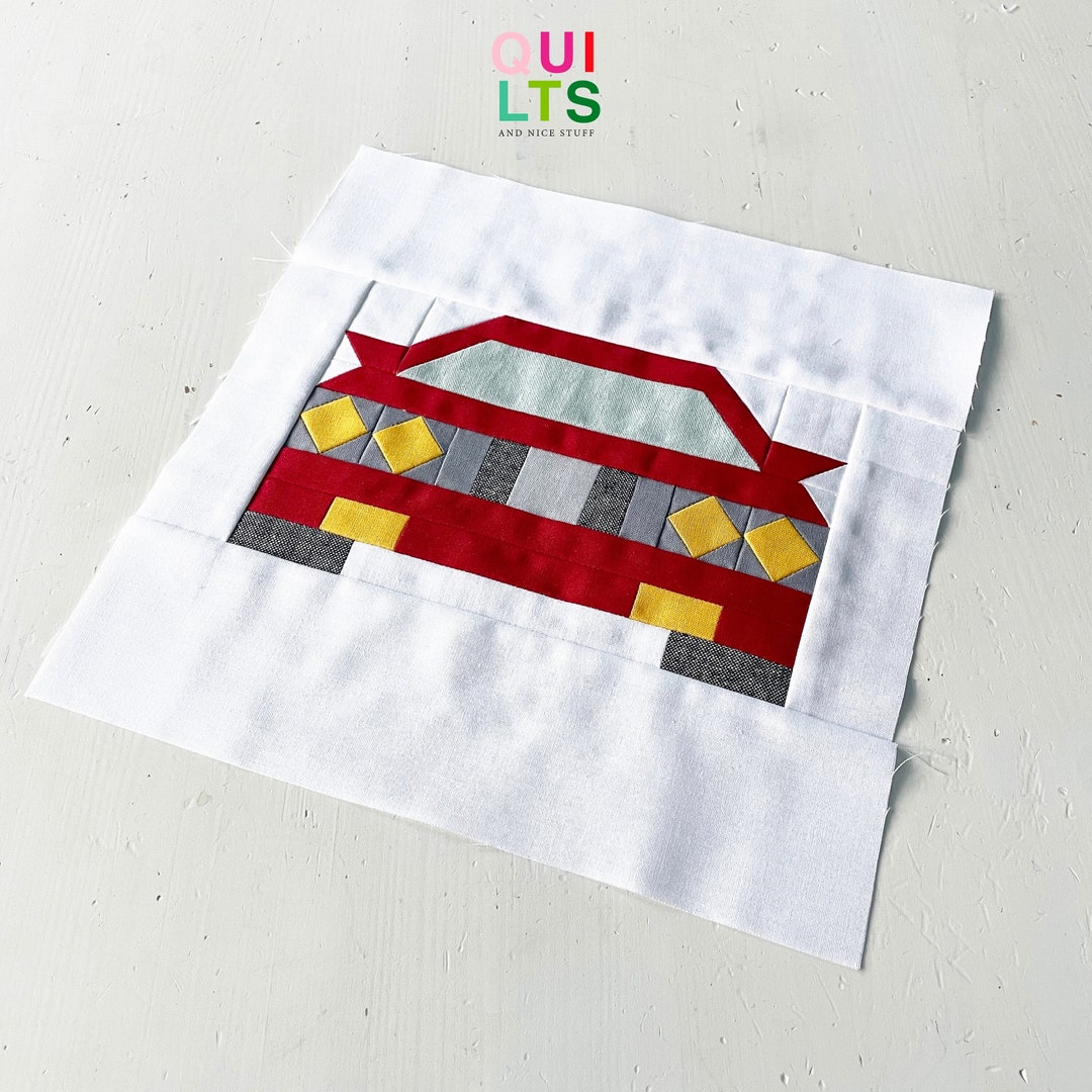 PDF Quilt Block Pattern – Vehicle Quilt – Classic Car 3 - Etsy