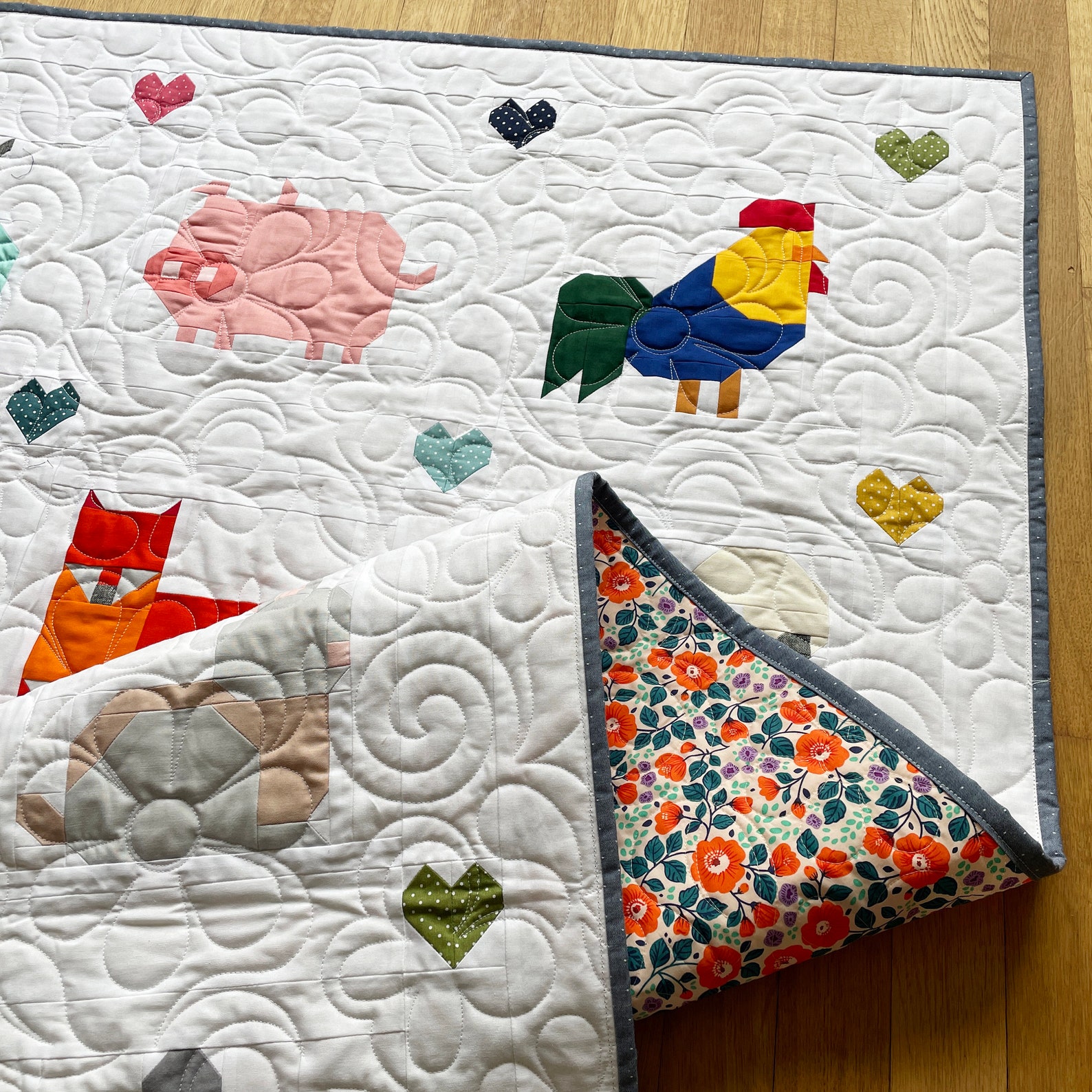 PDF Quilt Block Pattern – Mouse 1 – Animal Quilt - Etsy