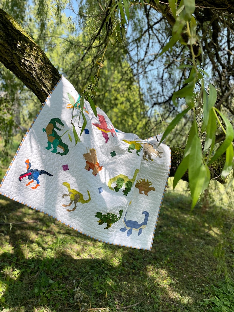 Dinosaur Quilt 16 Block Pattern Bundle – PDF Pattern - Etsy