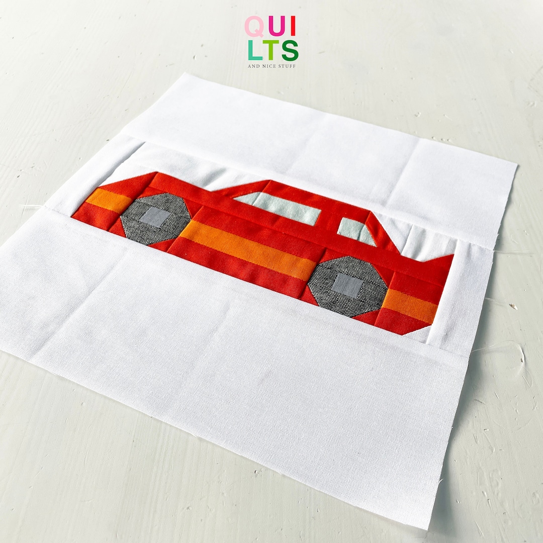PDF Quilt Block Pattern – Nascar – Vehicle Quilt - Etsy