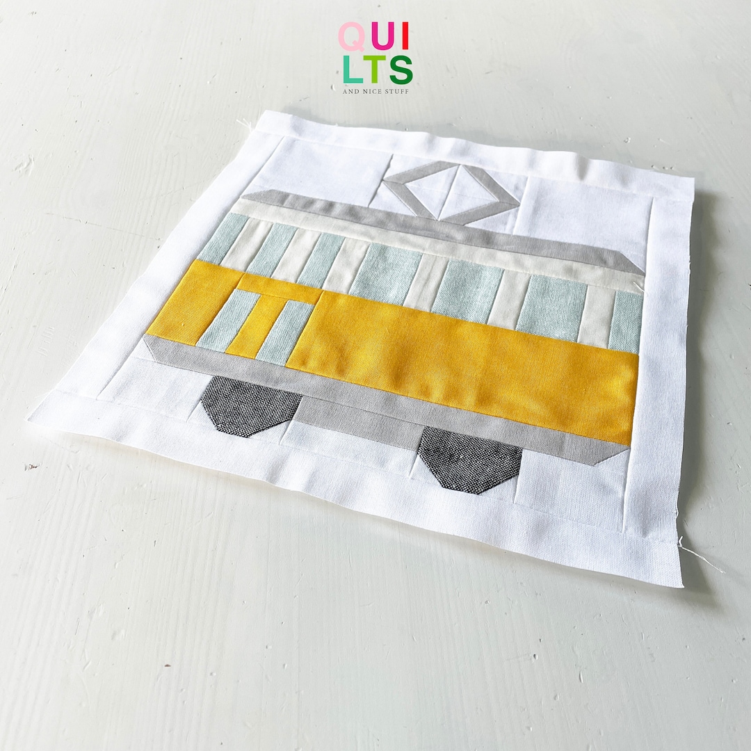 PDF Quilt Block Pattern – Tramway – Vehicle Quilt - Etsy