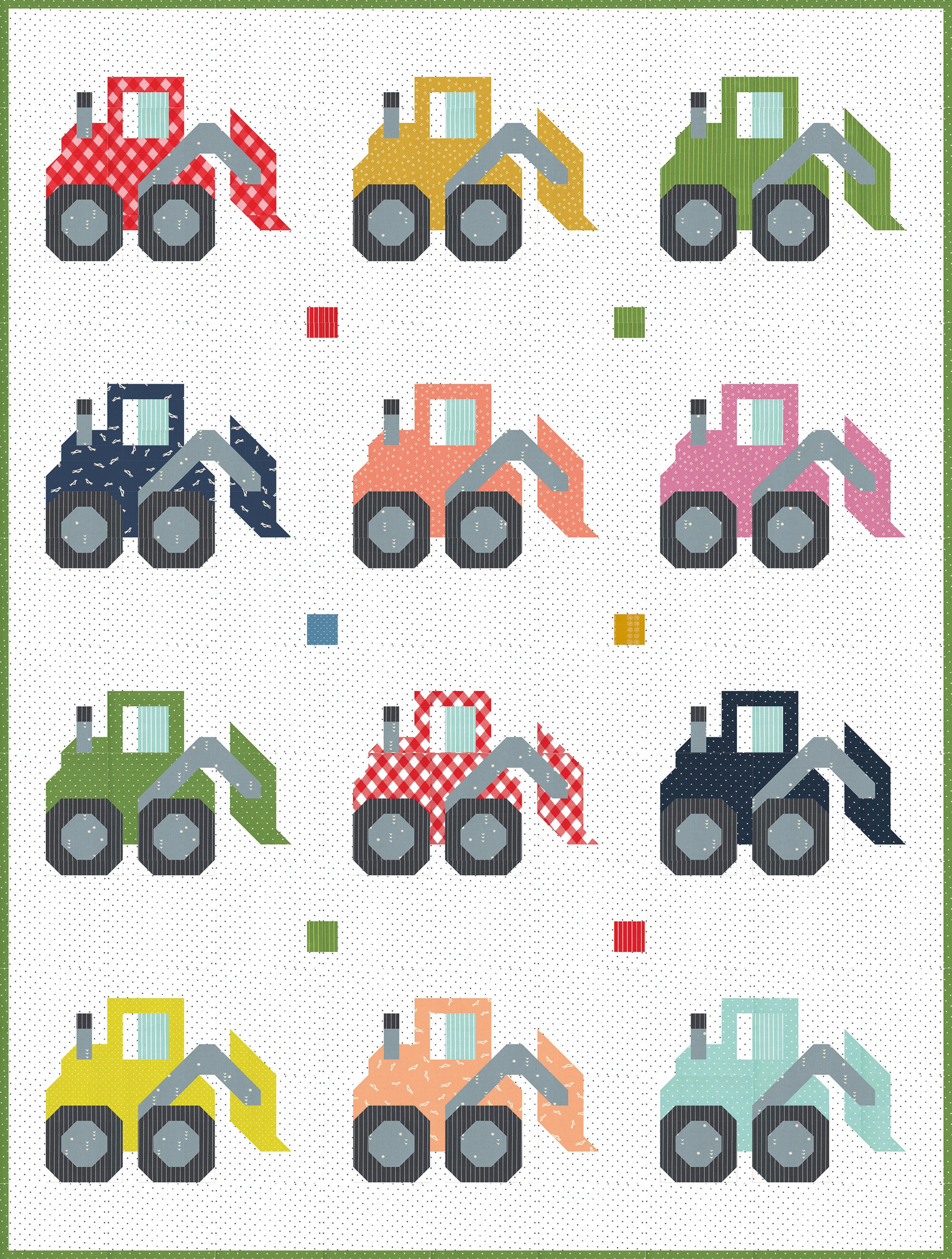 PDF Quilt Block Pattern Wheel Loader Vehicle Quilt - Etsy Canada