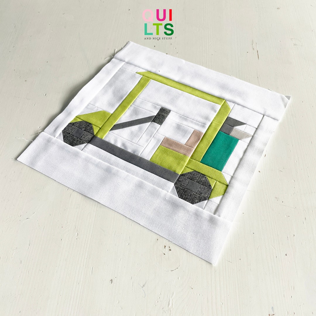 PDF Quilt Block Pattern – Golf Cart – Vehicle Quilt - Etsy