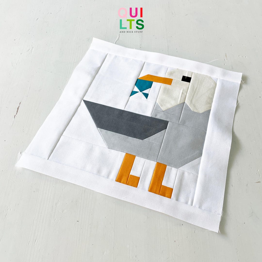 PDF Quilt Block Pattern – Seagull – Underwater Quilt - Etsy