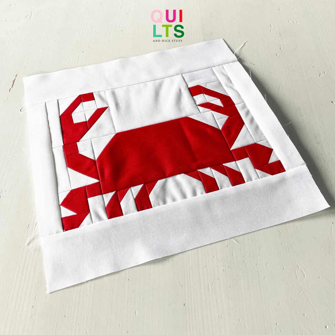 PDF Quilt Block Pattern – Crab – Animal Quilt - Etsy