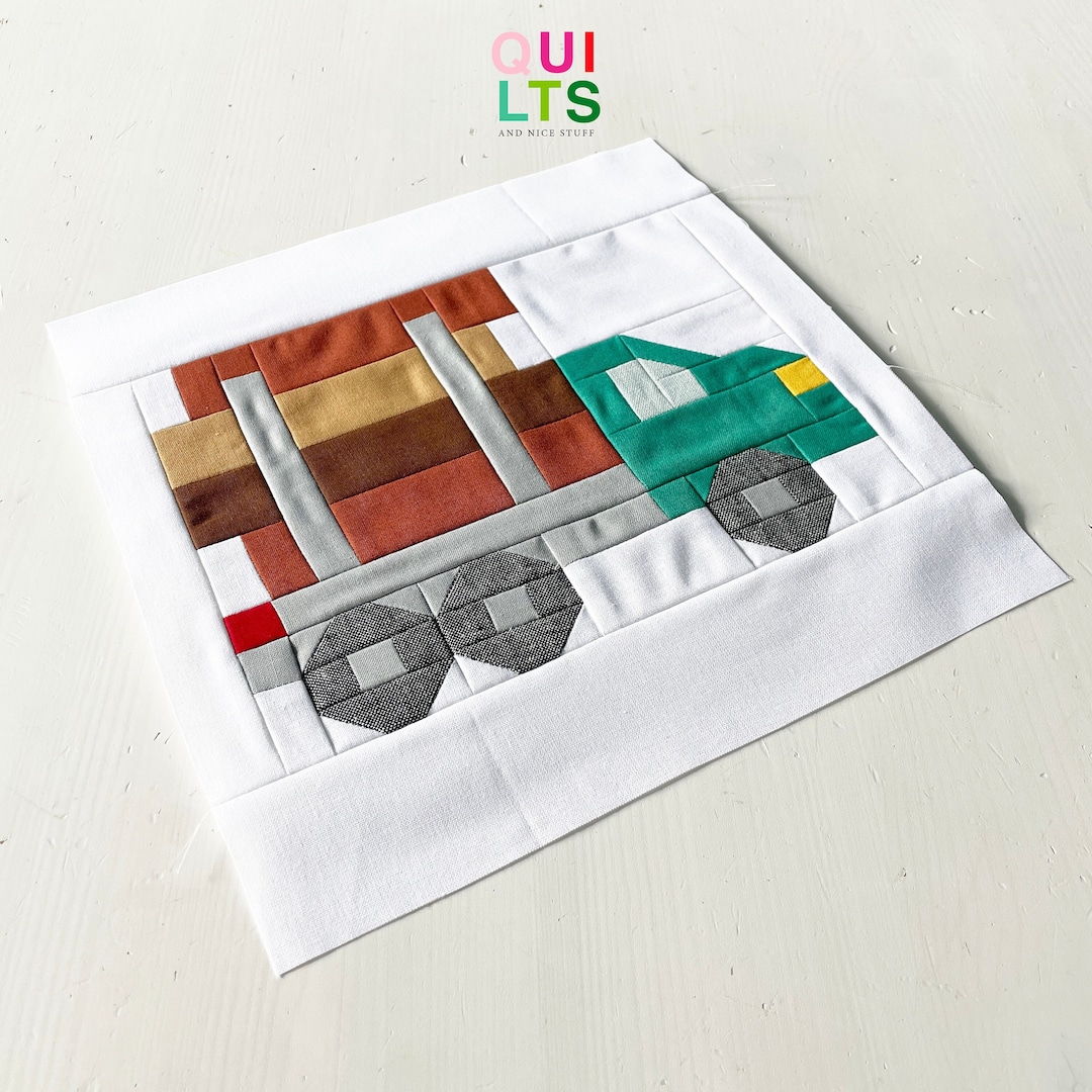 PDF Quilt Block Pattern – Tree Truck – Vehicle Quilt - Etsy