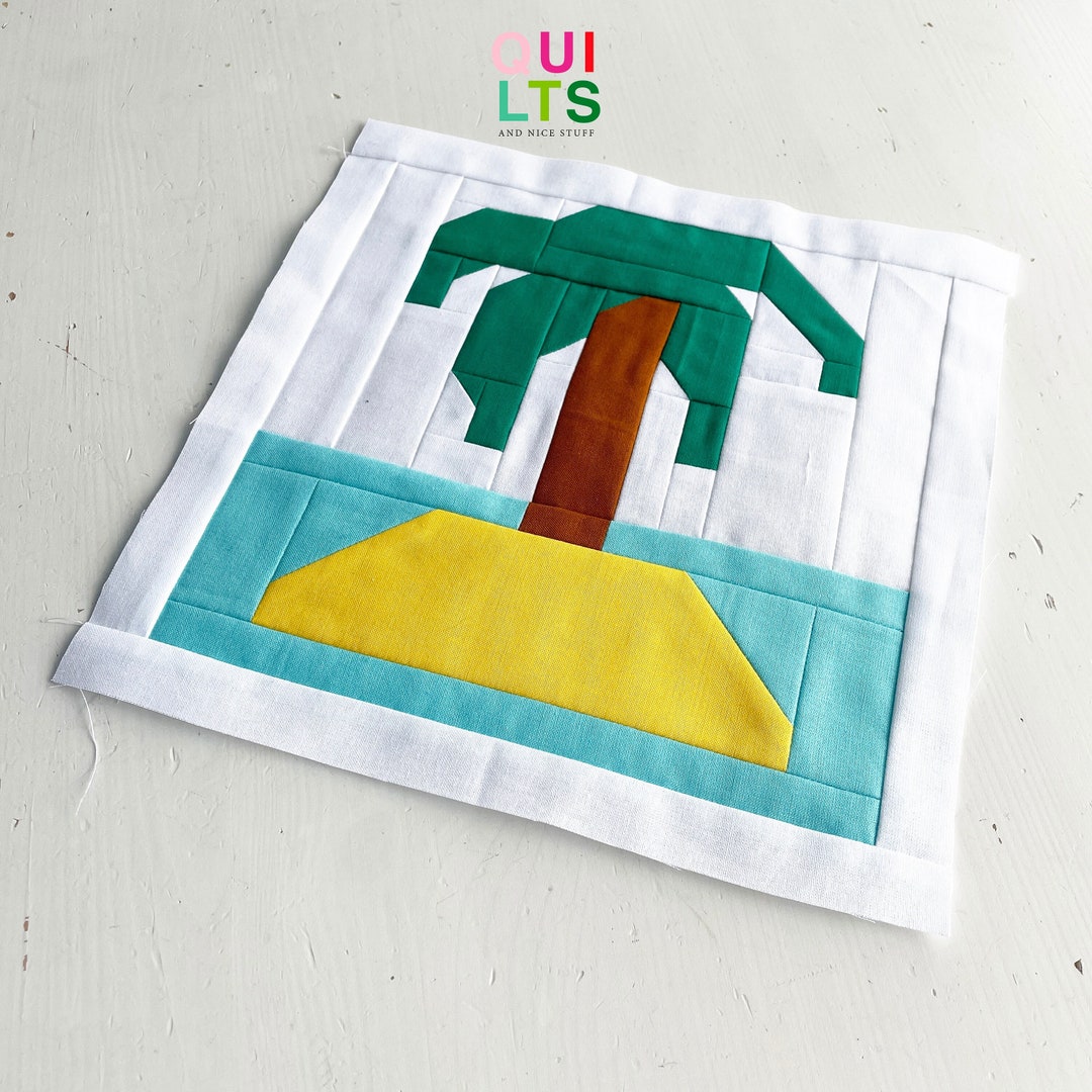 PDF Quilt Block Pattern – Lonely Island – Pirate Quilt - Etsy
