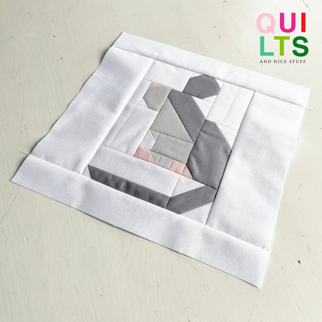 PDF Quilt Block Pattern Mouse 2 Animal Quilt - Etsy