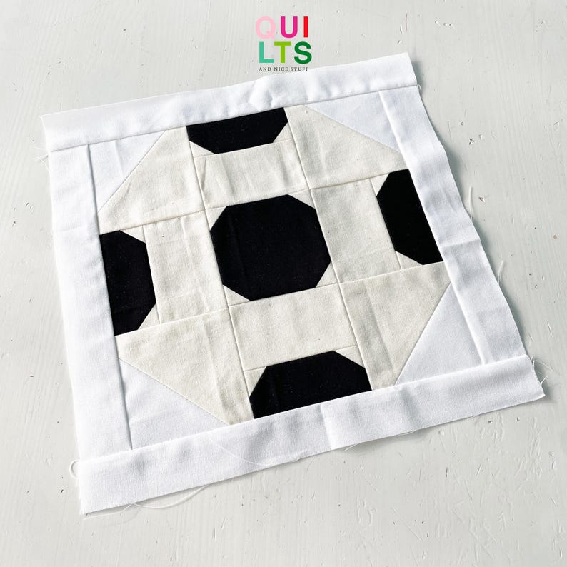 PDF Quilt Block Pattern – Soccer Ball – Sport Quilt - Etsy