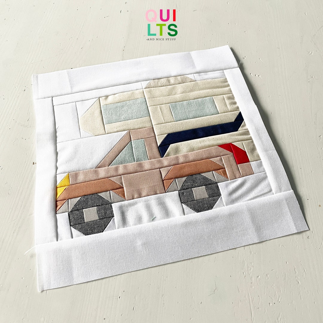 PDF Quilt Block Pattern – Pick up Camper – Vehicle Quilt - Etsy