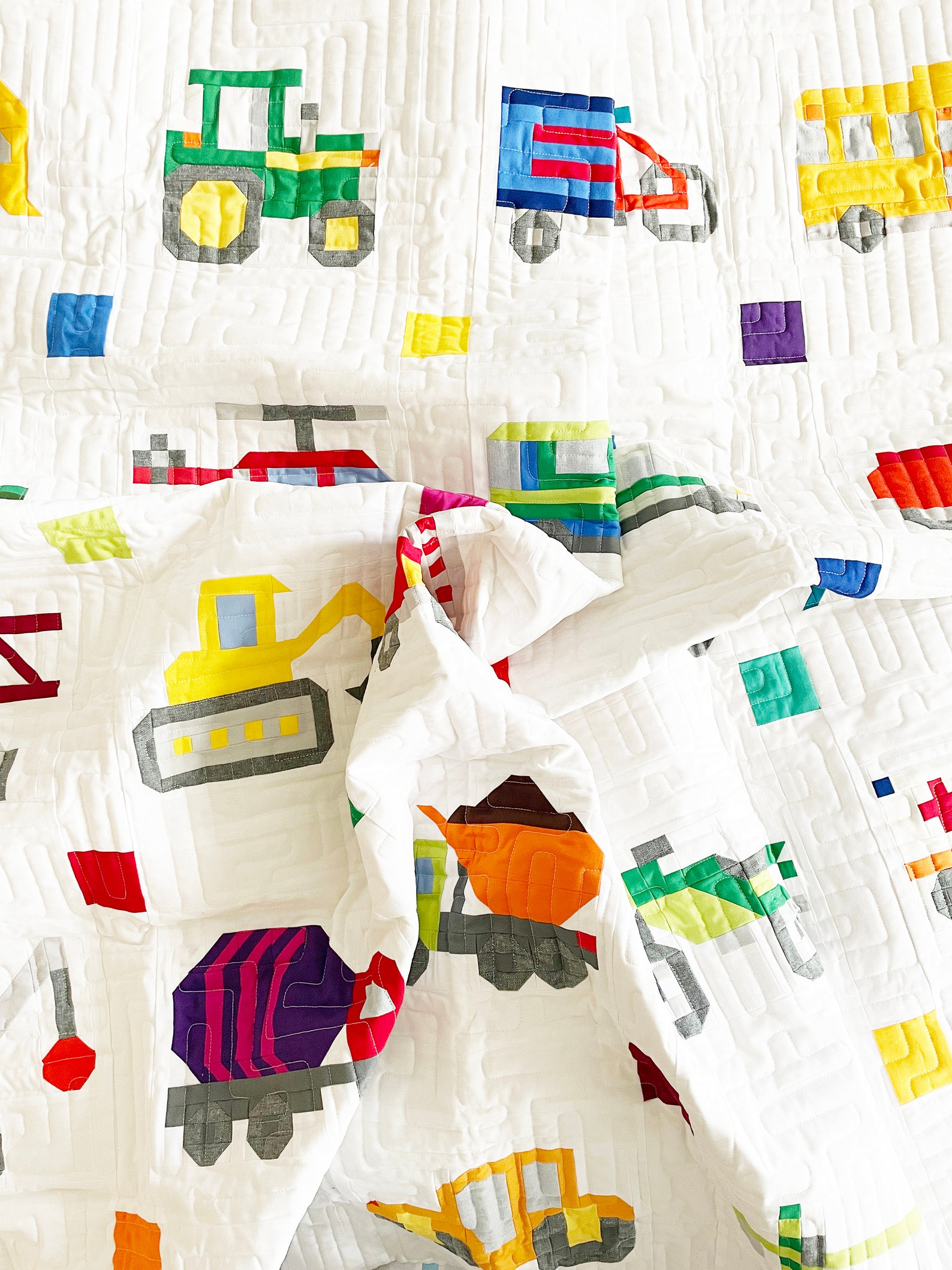 PDF Quilt Block Pattern – Hay Wagon – Christmas Edition – Vehicle Quilt ...