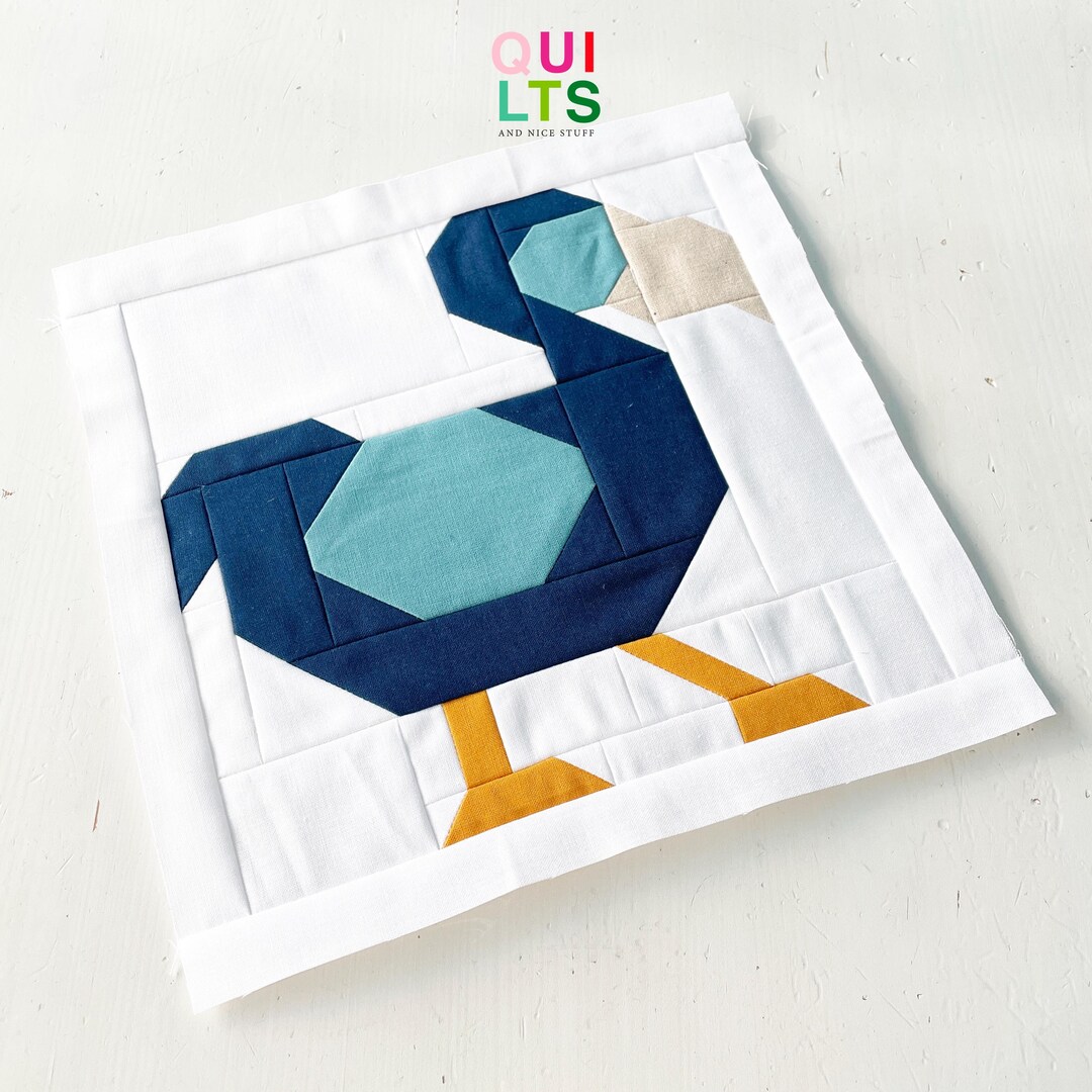 PDF Quilt Block Pattern – Dodo – Animal Quilt - Etsy