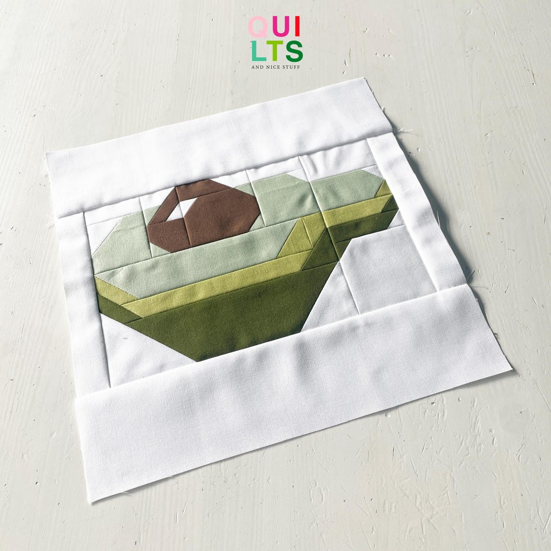 PDF Quilt Block Pattern – Avocado + Bonus Block: Shiny Avocado – Fruits ...