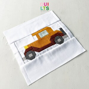 PDF Quilt Block Pattern – Vehicle Quilt – Classic Car 14 - Etsy