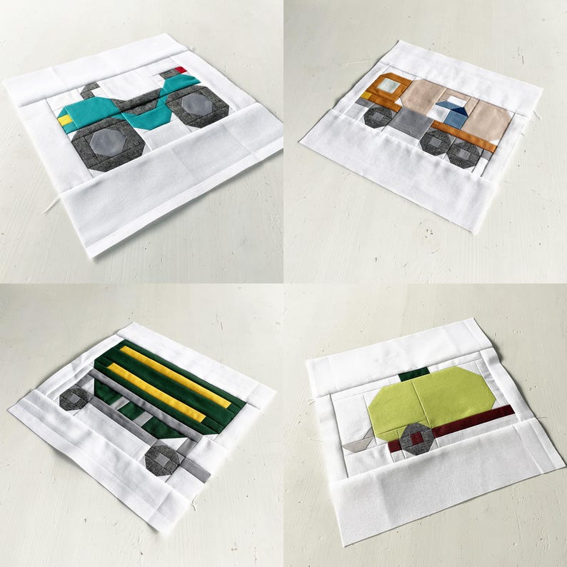 20 Farmland Vehicle Quilt Block Pattern Bundle - Etsy