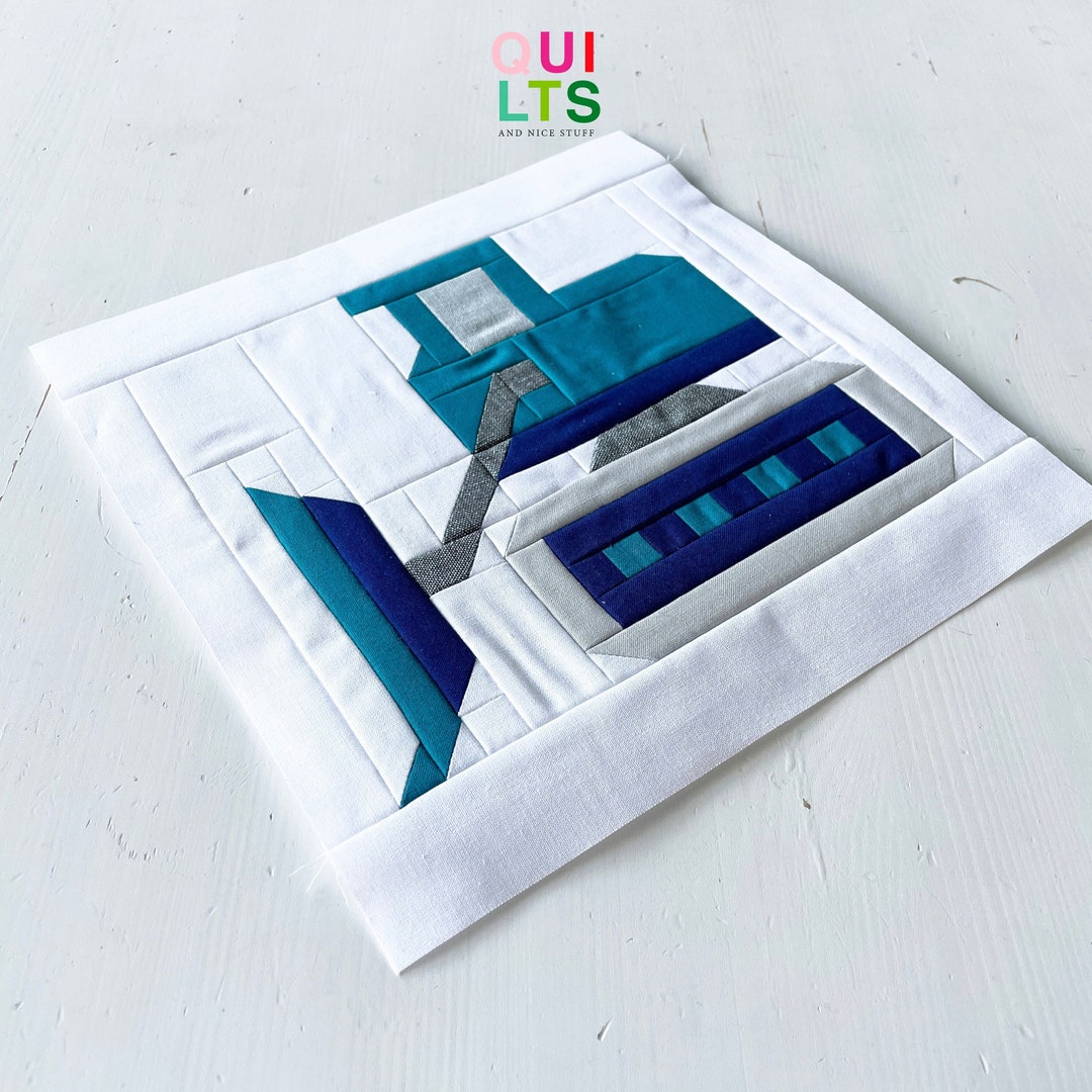 PDF Quilt Block Pattern – Bulldozer – Vehicle Quilt - Etsy