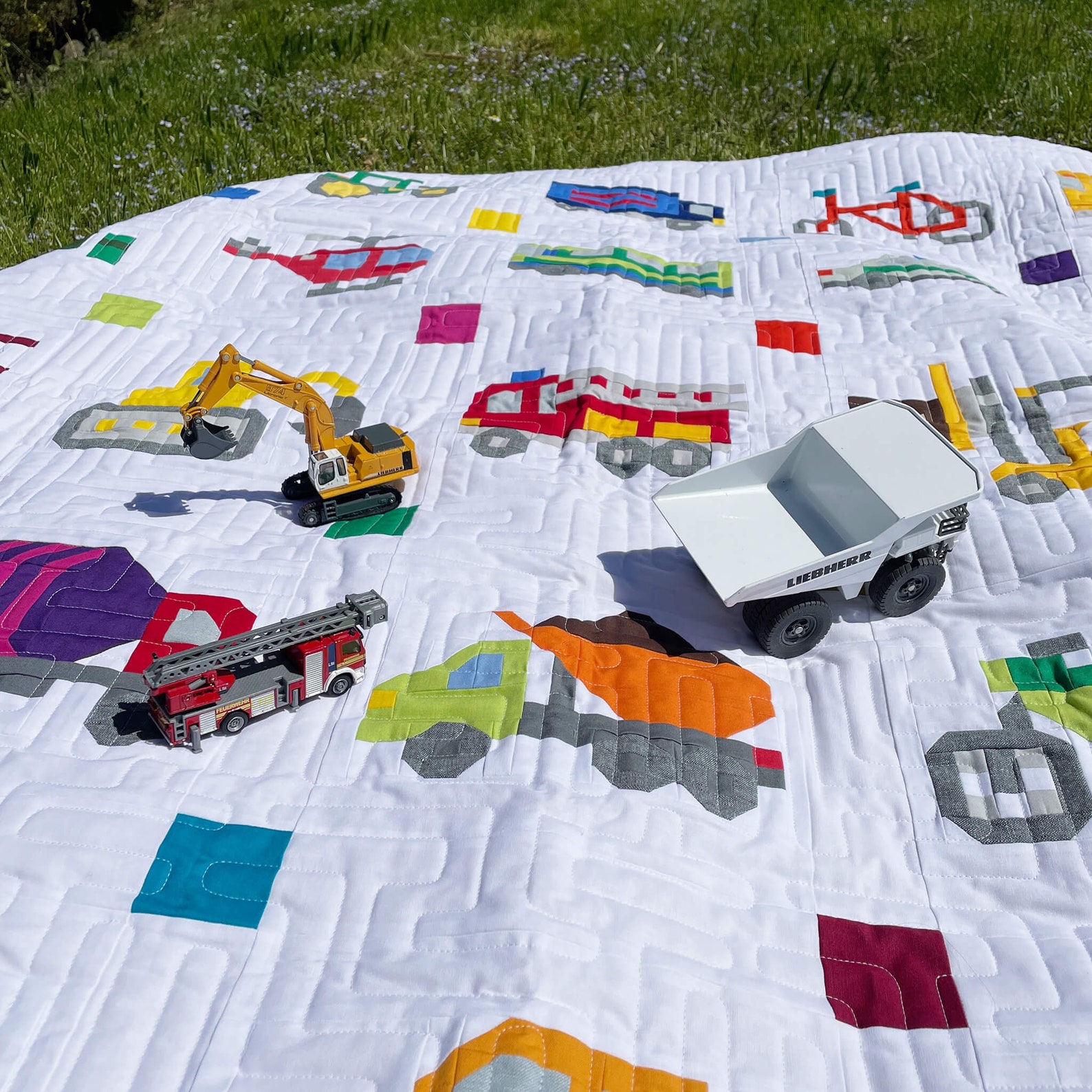 20 Vehicle Quilt Block Pattern Bundle, 20 Out of 128 Vehicle Blocks ...