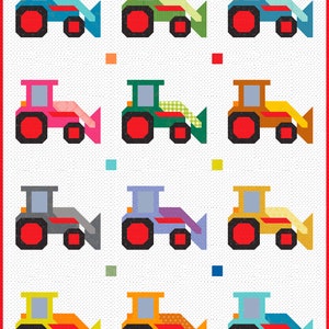 PDF Quilt Block Pattern – Tractor Front Loader – Vehicle Quilt Pattern ...