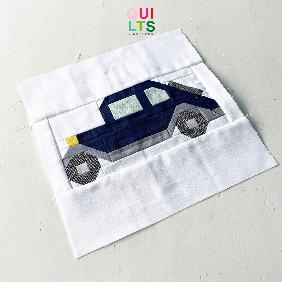 PDF Quilt Block Pattern – Vehicle Quilt – Classic Car 20 - Etsy