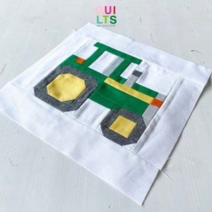 PDF Quilt Block Pattern – Tractor – Vehicle Quilt Pattern - Etsy
