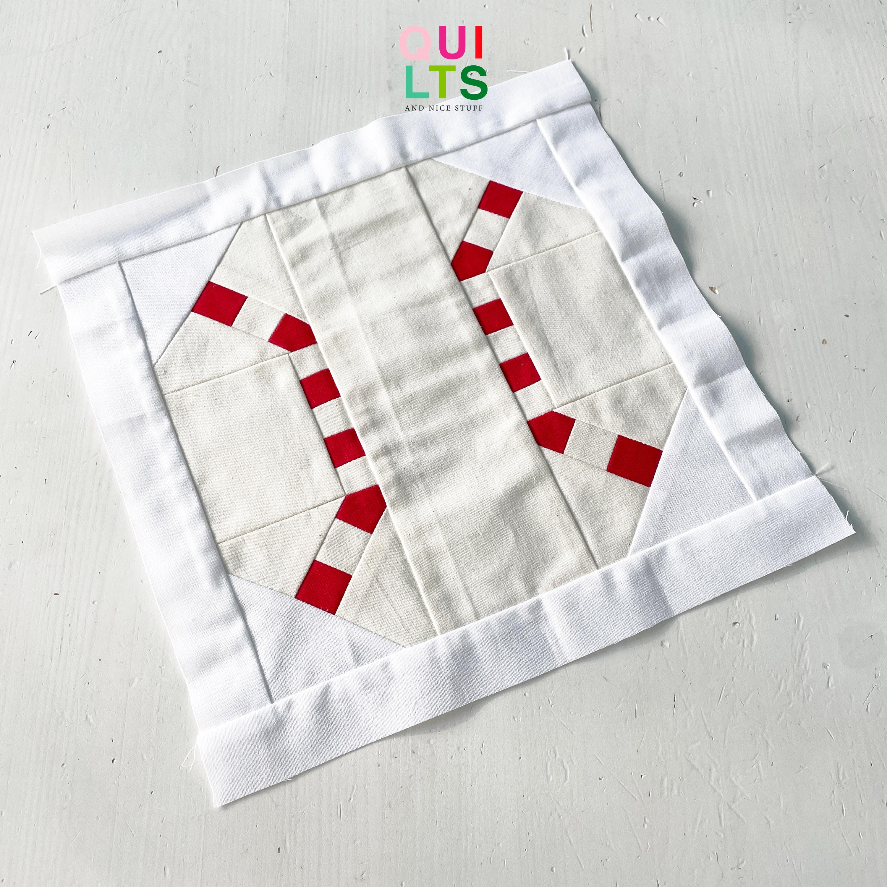 PDF Quilt Block Pattern – Baseball – Sport Quilt - Etsy