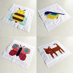 Animal Quilt Block Pattern Bundle - Etsy
