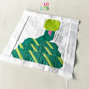 PDF Quilt Block Pattern – Snake – Animal Quilt - Etsy